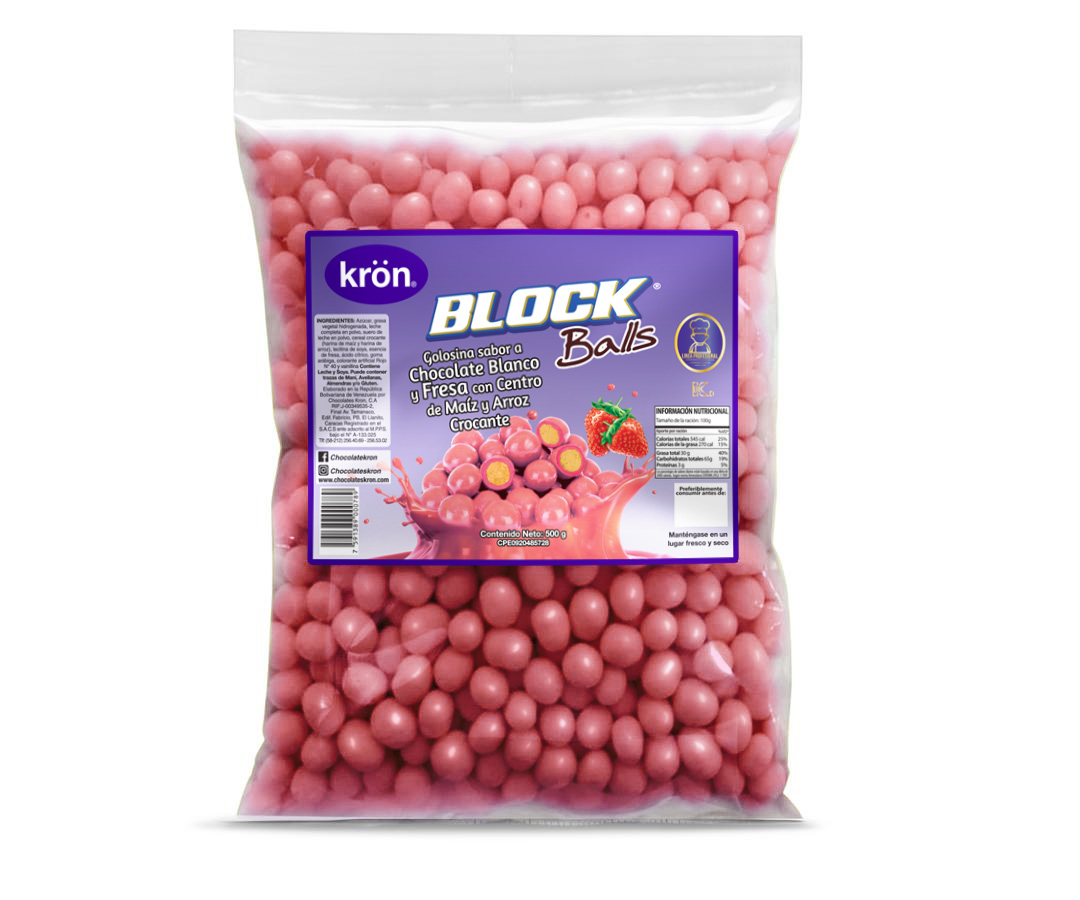 Krön presenta sus Block Balls Granel, bolitas de cereal crocantes ...