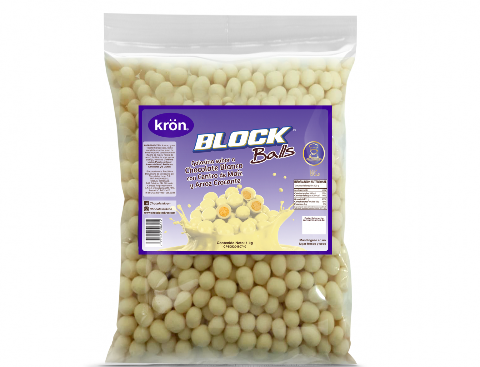 Krön presenta sus Block Balls Granel, bolitas de cereal crocantes ...